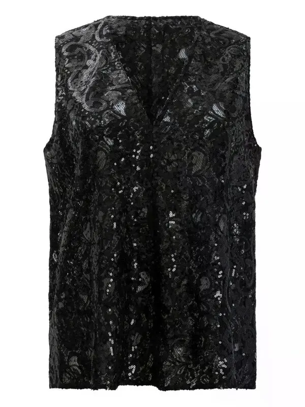 F.IT Sequin V-neck Top