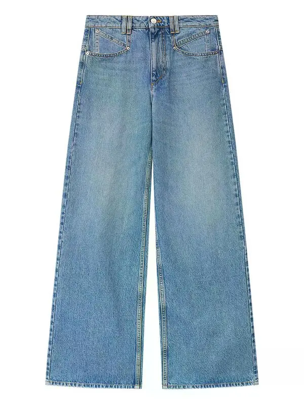 Isabel Marant Étoile Lemony Wide Leg Jeans - Blue