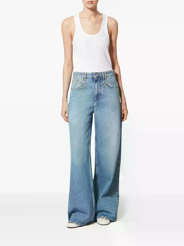 Isabel Marant Étoile Lemony Wide Leg Jeans - Blue