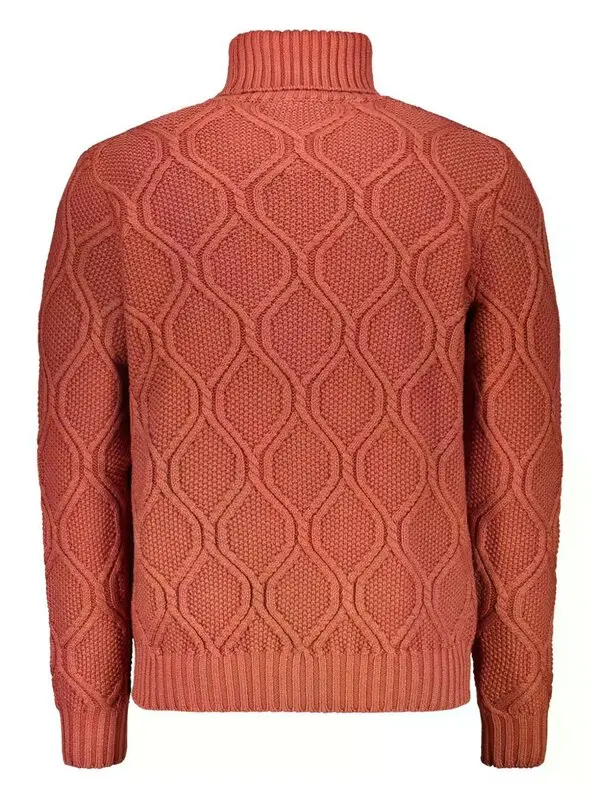 MOORER Turtleneck Sweater - Orange