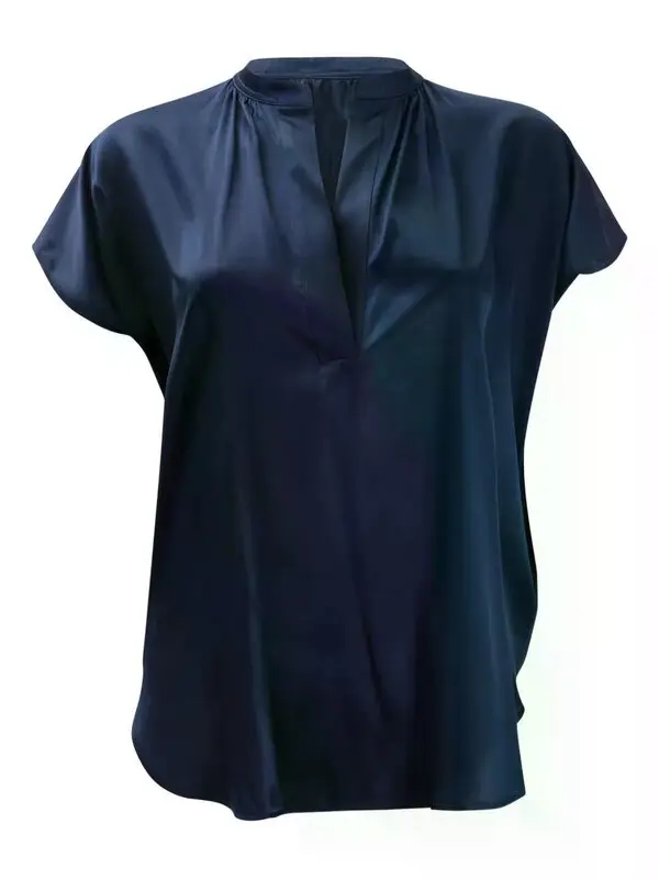 F.IT V-neck Blouse - Blue