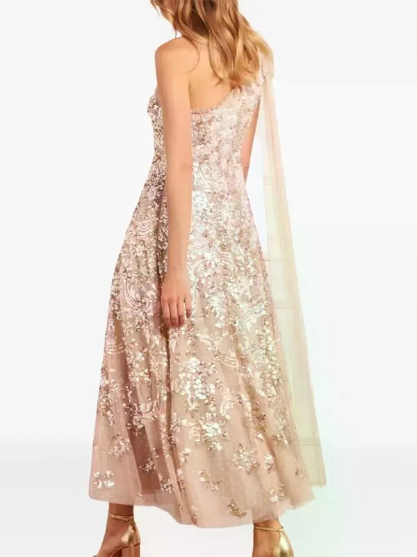 NEEDLE & THREAD One-shoulder Midi Dress