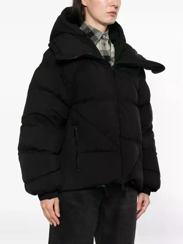 Bacon Zip-fastening Puffer Jacket - Black