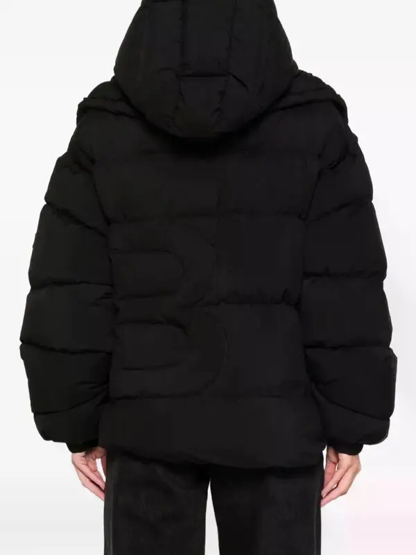 Bacon Zip-fastening Puffer Jacket - Black