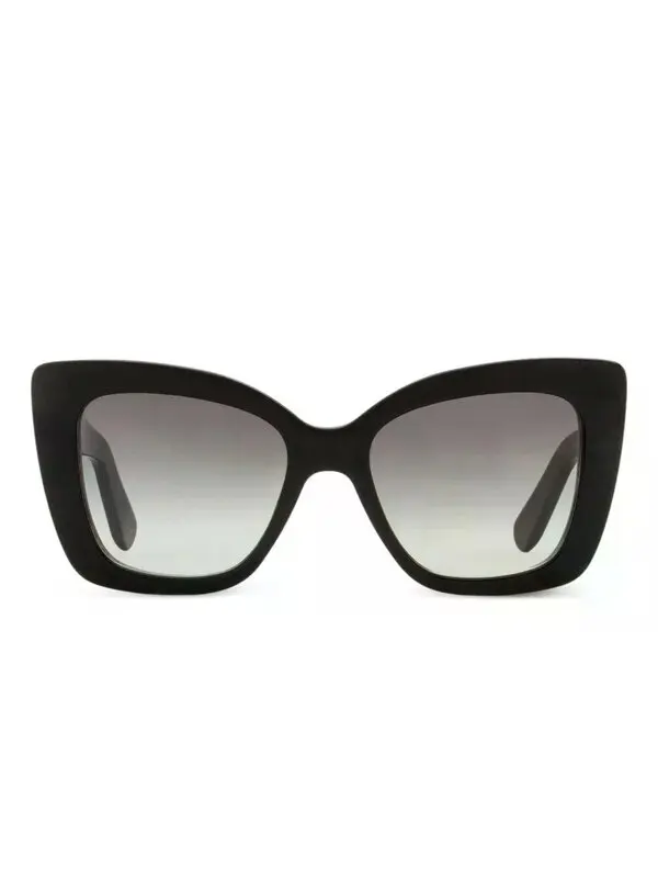 FERRAGAMO Gancini Butterfly Sunglasses - Black