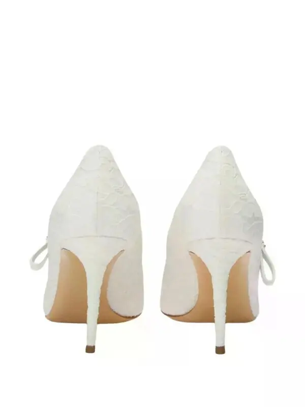 Casadei 80mm Julia Penny Liberty Pumps - White