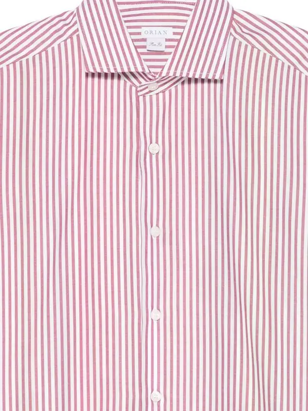 ORIAN Striped-pattern Shirt - Red