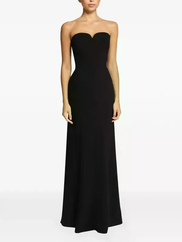 Jenny Packham Lust Strapless Maxi Dress - Black