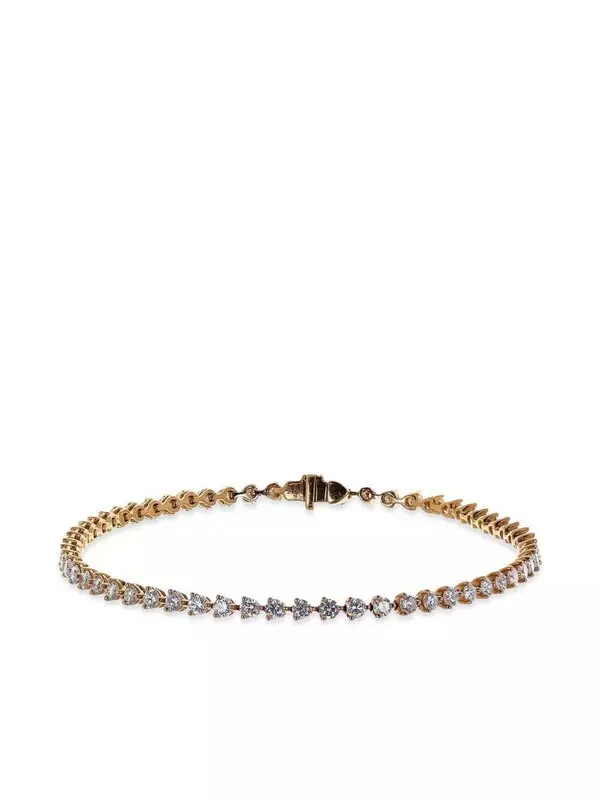 LISA NIK 18k Rose Gold Diamond Bracelet - Pink