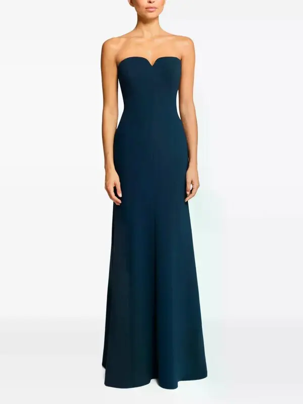 Jenny Packham Lust Strapless Maxi Dress - Blue