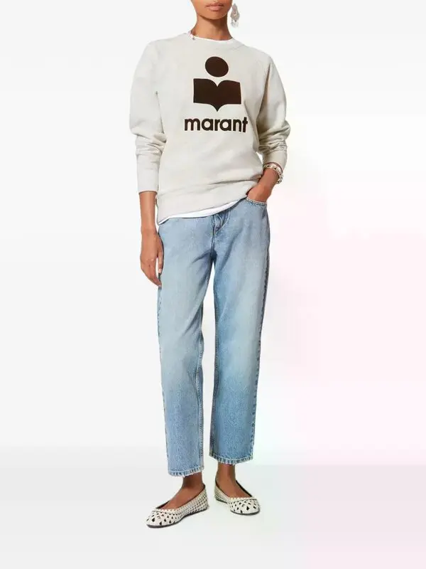 MARANT ETOILE Millyny Logo-print Sweatshirt - Neutrals