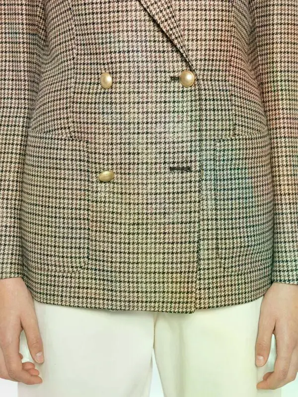 Tagliatore Check Double-breasted Jacket