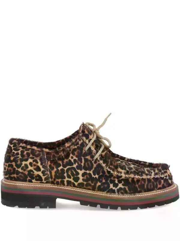 BEKK Leopard Print Derby Shoes