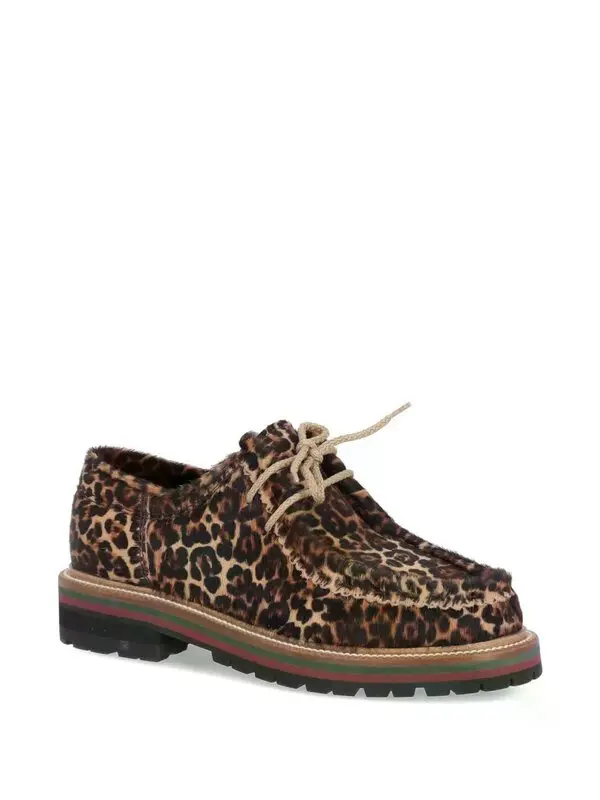 BEKK Leopard Print Derby Shoes