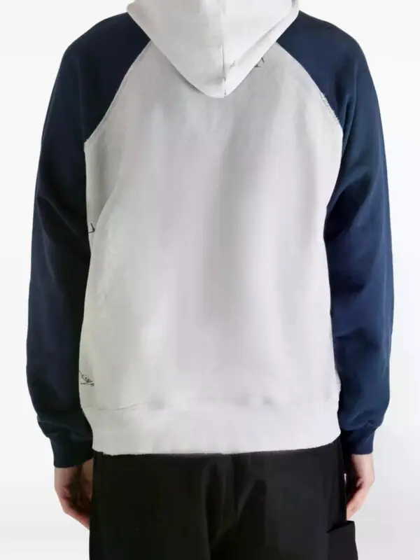 Balenciaga Banana Raglan Oversized Zip Graphic Hoodie - Neutrals