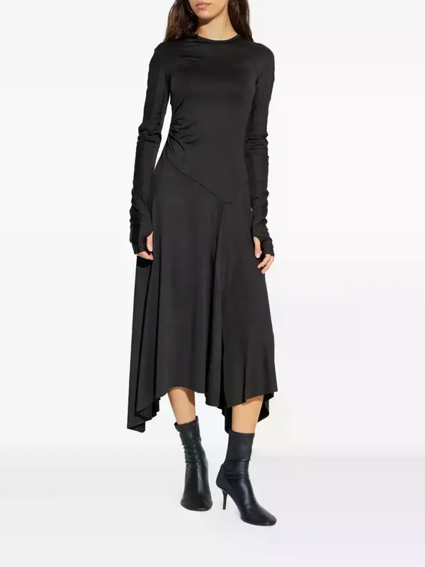 Victoria Beckham Asymmetric-hem Midi Dress