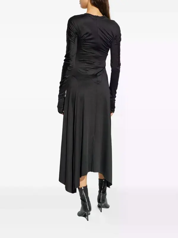 Victoria Beckham Asymmetric-hem Midi Dress