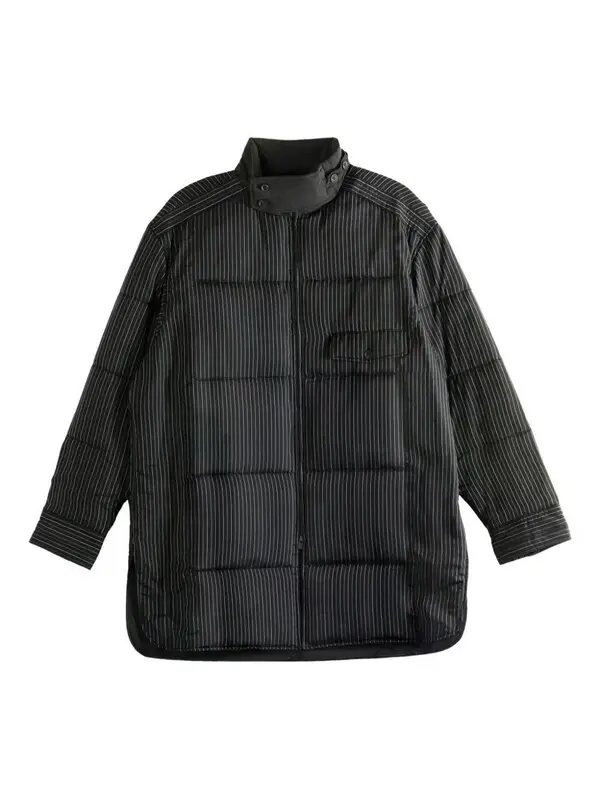 Yohji Yamamoto Pinstripe Padded Coat