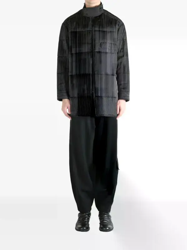Yohji Yamamoto Pinstripe Padded Coat