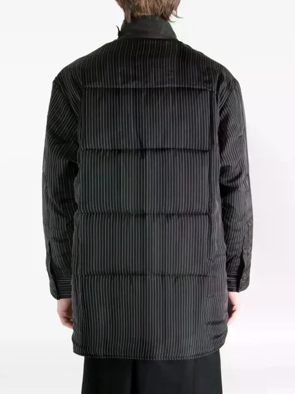 Yohji Yamamoto Pinstripe Padded Coat