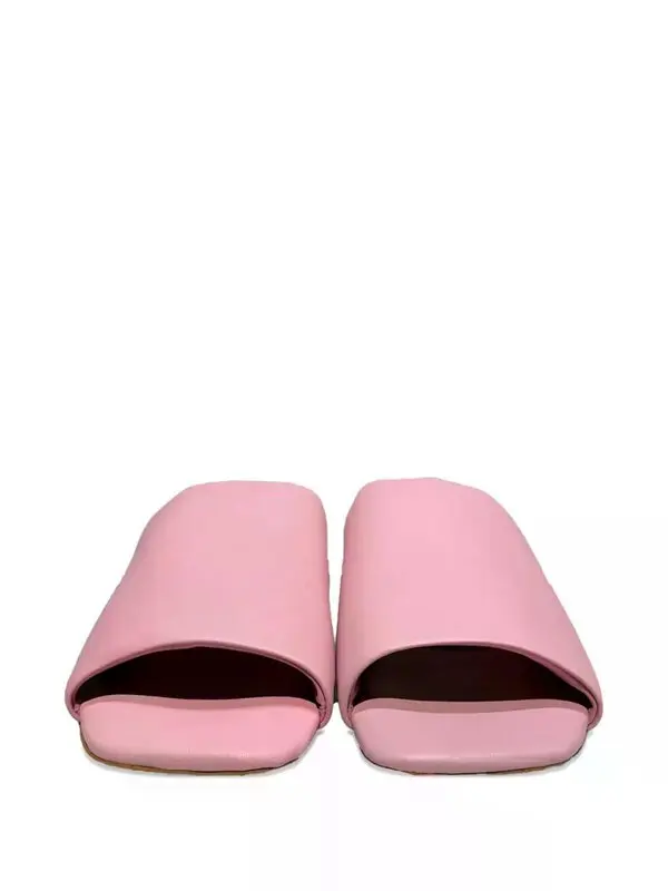 LA ROSE Sabot Nappa Sandals - Pink