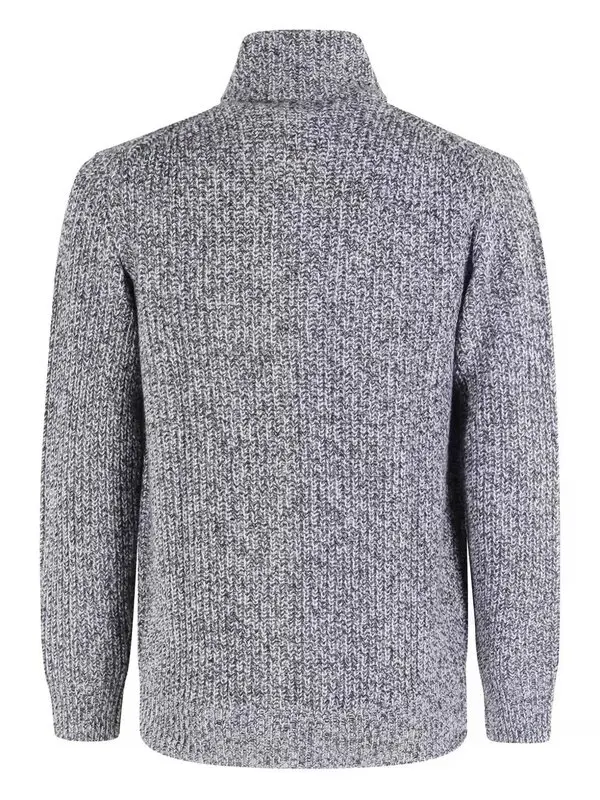 KANGRA High-neck Zip Cardigan