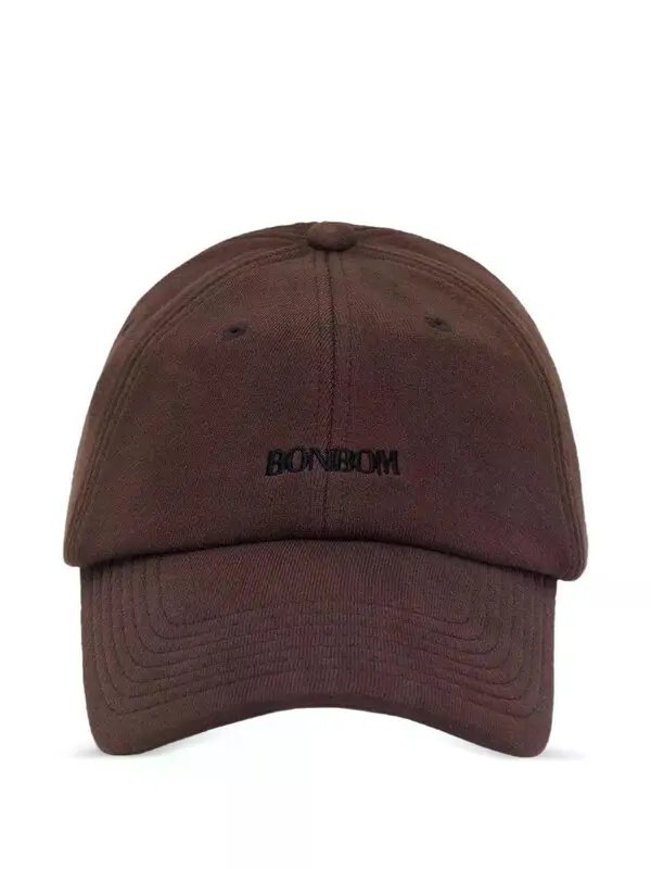 BONBOM Logo-embroidered Cap - Brown