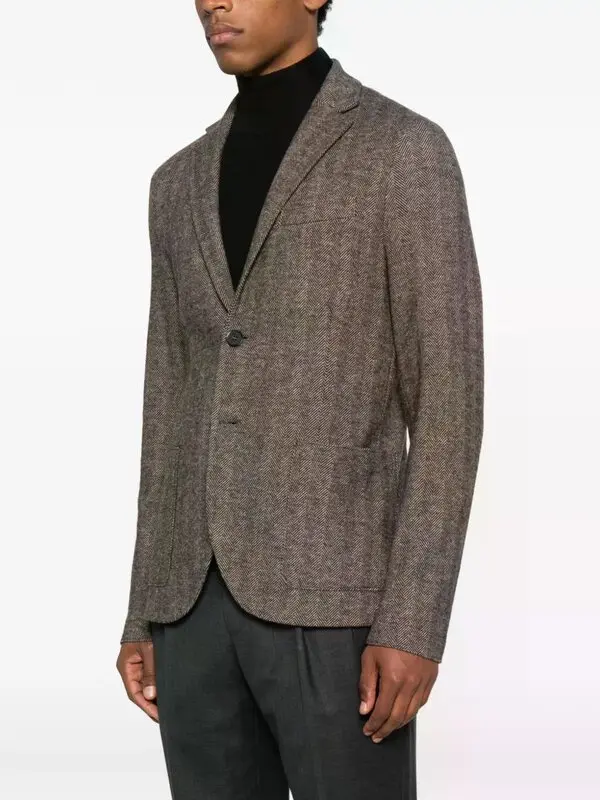 Harris Wharf London Herringbone Two-button Jacket