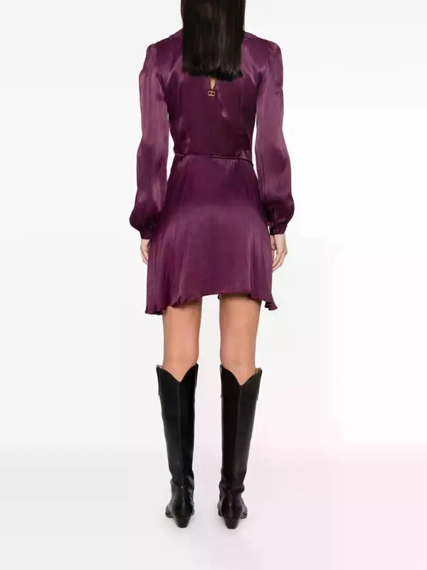 TWINSET Floral Lace Abito Dress - Purple