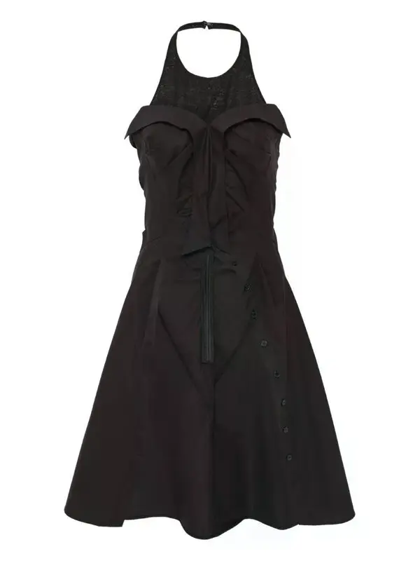 GRACE ELWOOD Shirt Detailed Sleeveless Top - Black