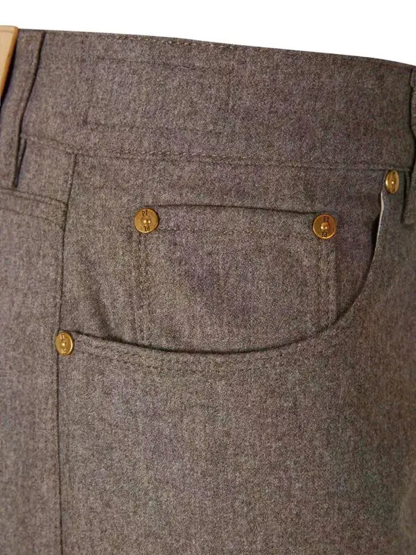 PT TORINO Button Belt-loop Trousers