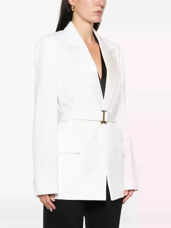 Victoria Beckham Belted Lapel Blazer