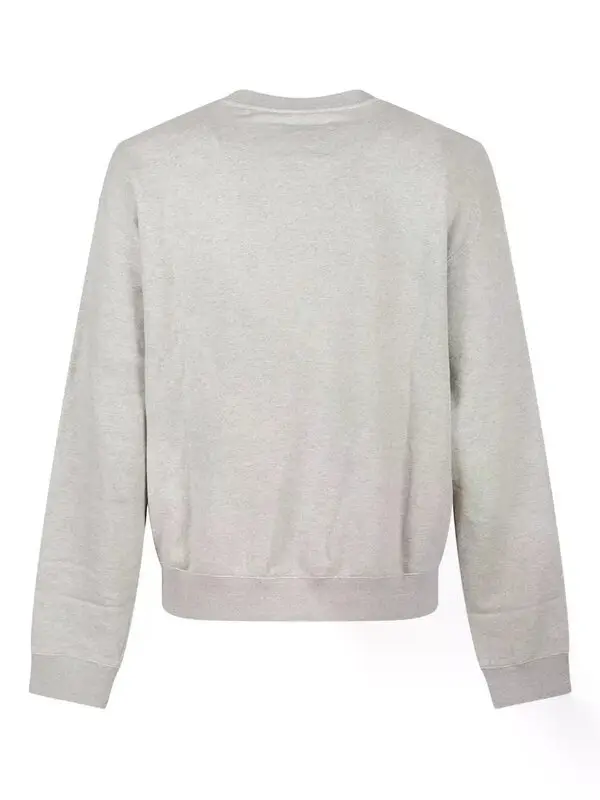 JIL SANDER Logo-embroidered Crew-neck Sweatshirt - Grey