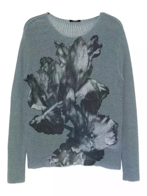 TAAKK Graphic-print Jumper - Blue