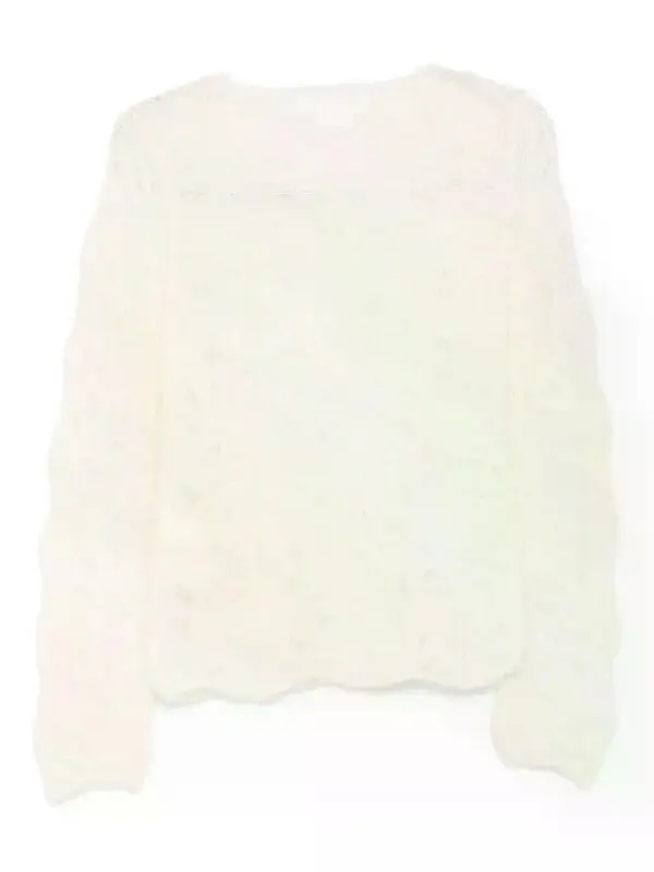 Comme Des Garçons Open-knit Wool Sweater