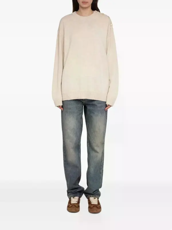 Zadig&Voltaire Swyna Sweater With Star Embellishments - Neutrals