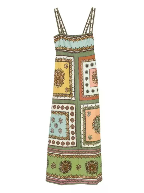 ALEMAIS Print-design Midi Dress