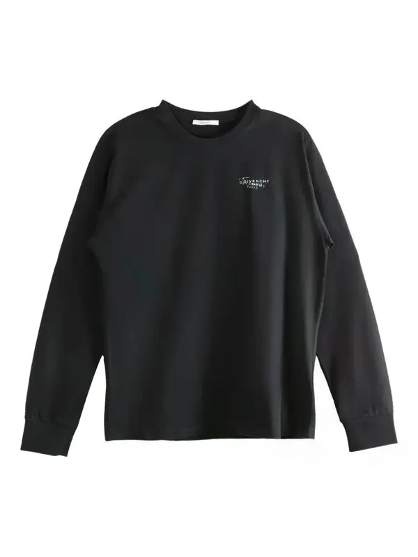 Givenchy Logo To The Back Cotton T-shirt - Black