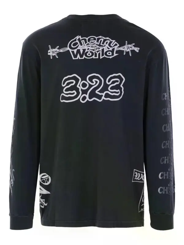 CHERRY WORLD Skeleton Long-sleeve T-shirt