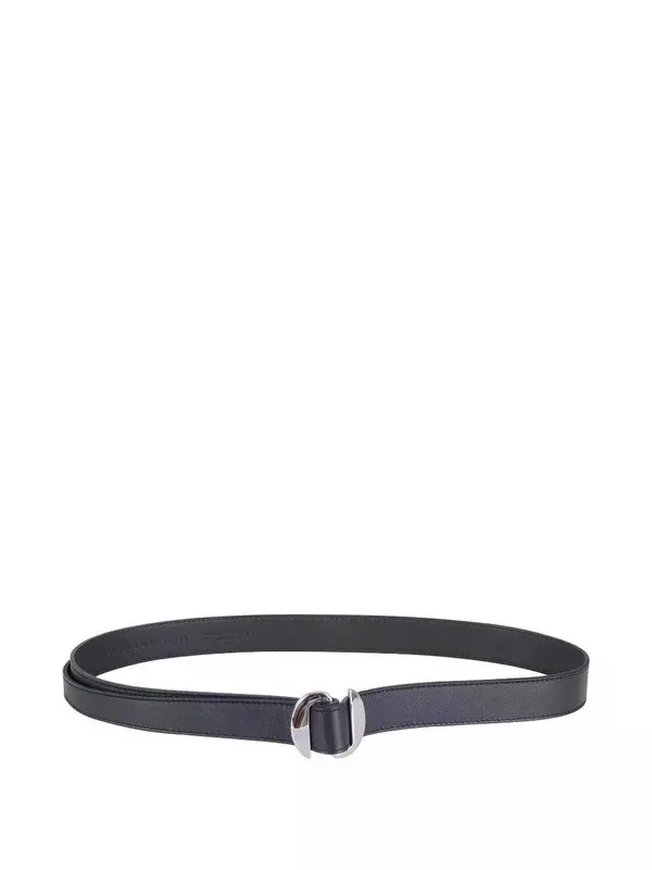 ORTIGNI Leather Belt - Black