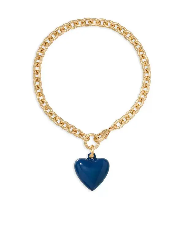 ROXANNE ASSOULIN The Mini Puffy Heart-charm Bracelet - Gold