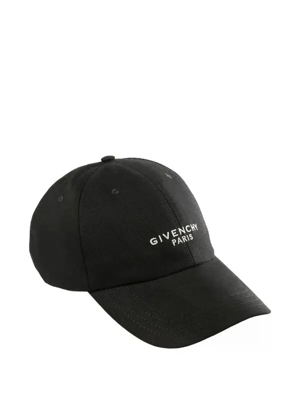 Givenchy Paris Embroidered Cap - Black