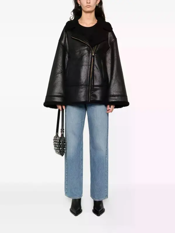 NINEMINUTES Shearling Zip Jacket