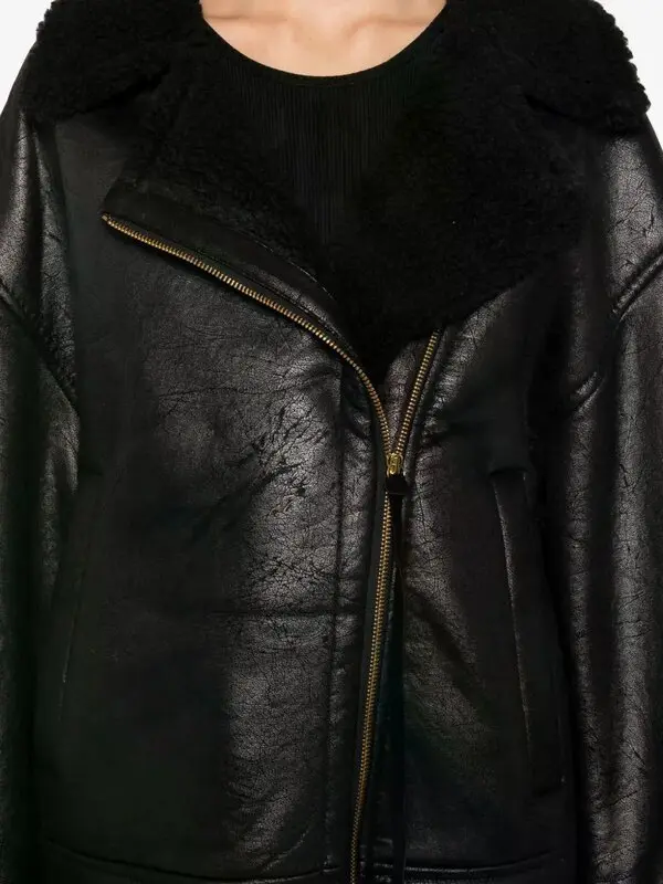 NINEMINUTES Shearling Zip Jacket