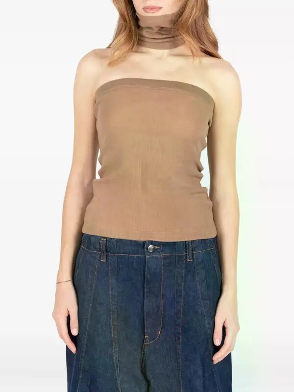 SOCIETE ANONYME Ribbed Bandeau Top