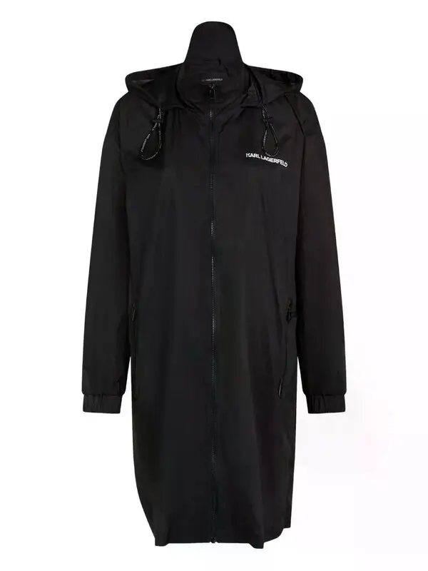 Karl Lagerfeld Hooded Packable Raincoat