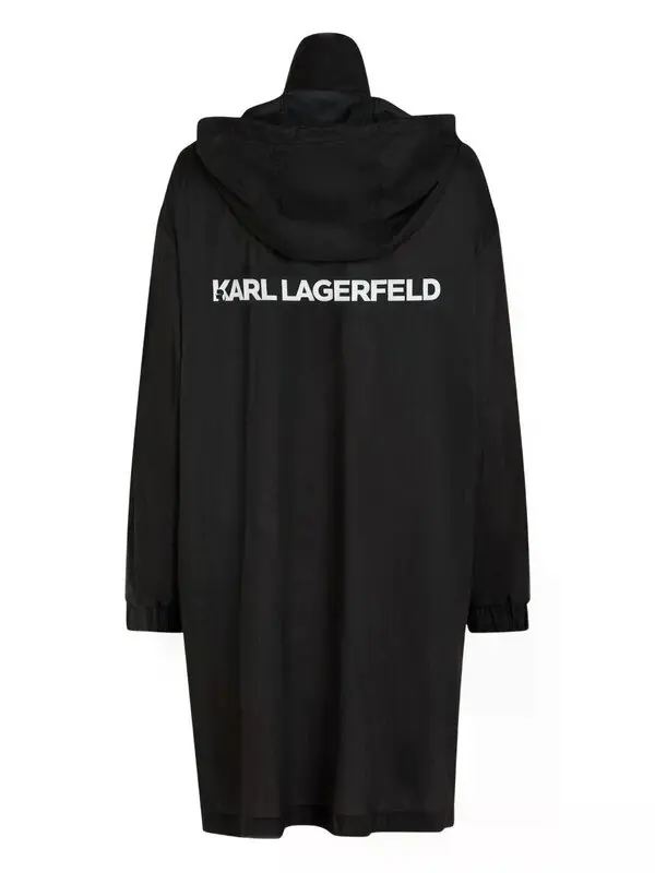 Karl Lagerfeld Hooded Packable Raincoat