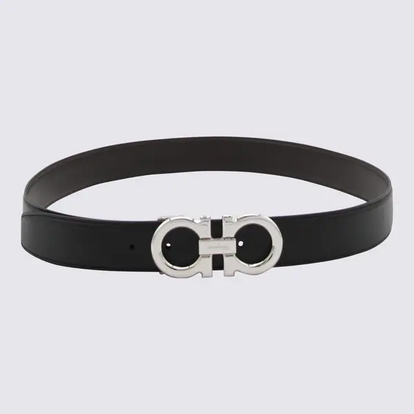 FERRAGAMO Leather Belt - Black