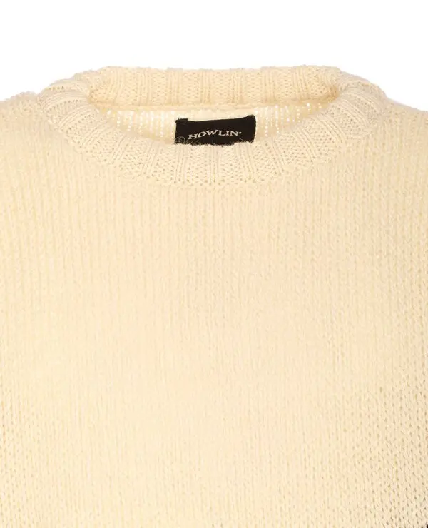 Howlin' Pull Up To Bumper Sweater - White