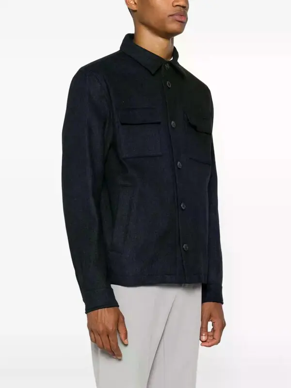 Herno Felted Finish Shirt Jacket